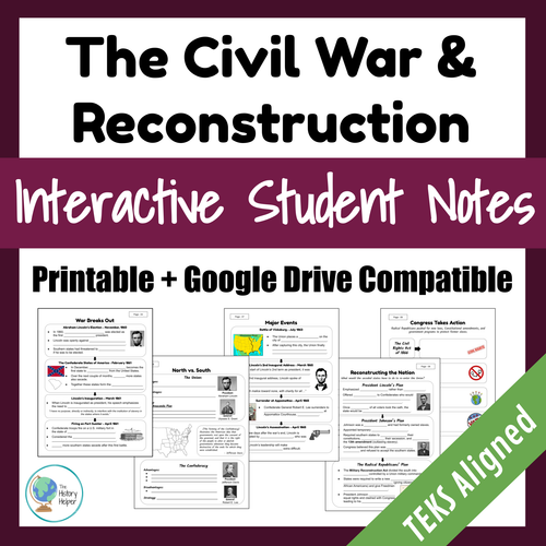 The American Revolution - Interactive Notes | TEKS/STAAR Social Studies
