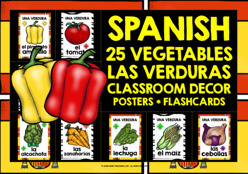 SPANISH VEGETABLES POSTERS