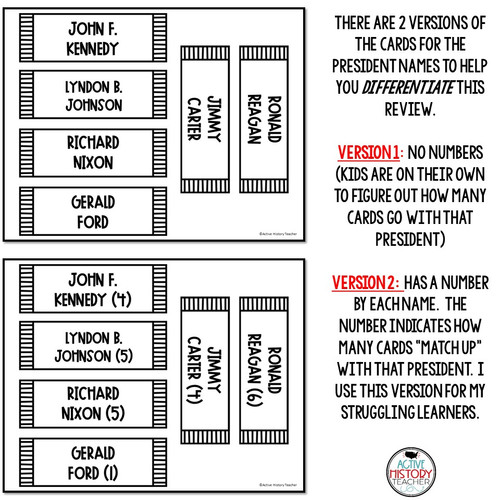 Modern America Bingo EOC Review - Amped Up Learning
