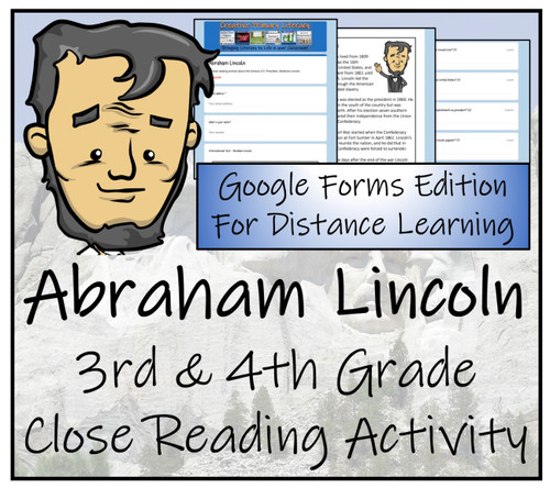 3rd and 4th grade Close Reading Activity