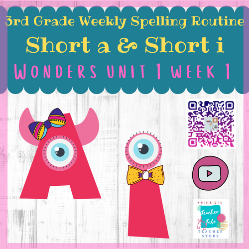 3rd Grade Weekly Spelling Routine-Short a and Short i