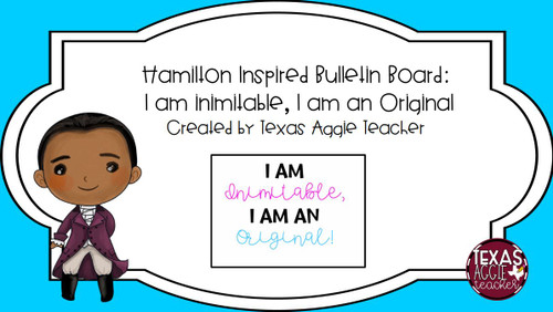 Hamilton Valentines Day Cards Bundle & Bulletin Board