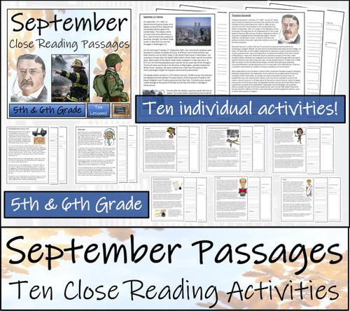 Summer Comprehension Catch Up | Close Reading Book | 5th Grade & 6th Grade