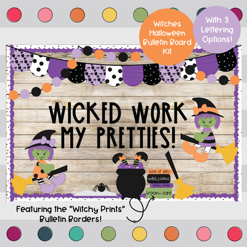 Haunted Houses - Halloween - October Bulletin Board Kit