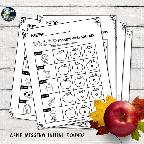 Apple Math Worksheets