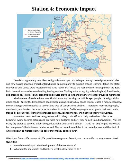 Chat Stations: The Impact of the Renaissance - Amped Up Learning