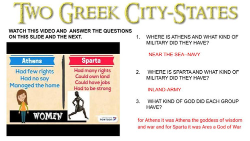 Project Based Learning: Ancient Greece Athens-Sparta PBL - Amped Up ...