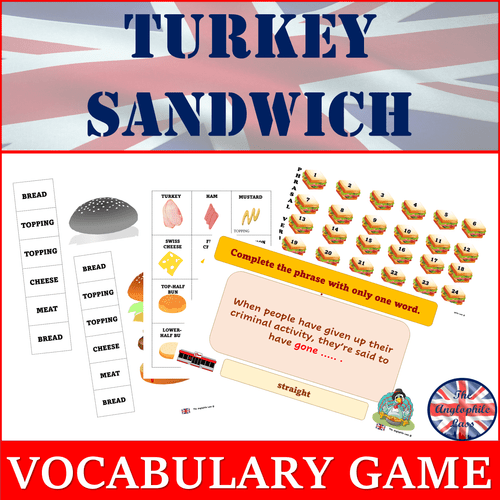 Thanksgiving word game | Digital and printable | Grade 10-12 | CEFR C1 ...