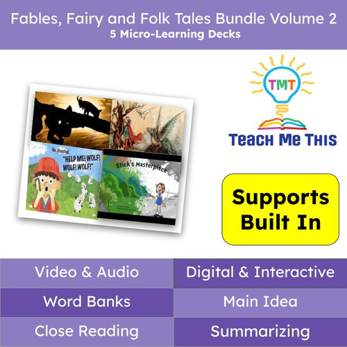 Fables, Fairy and Folk Tales Reading Passage and Activities