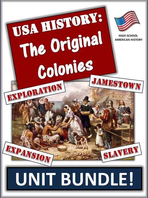 Thirteen Colonies Bundle - Over 75+ Pages/Slides of Activities and ...