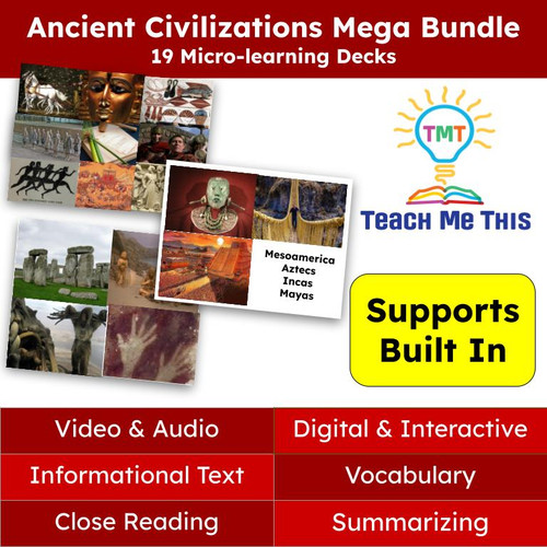 Ancient Civilizations Informational Text Reading Passage and Activities ...