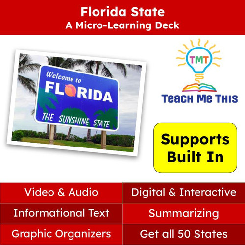 Florida (50 States and Capitals) Informational Text and Activities