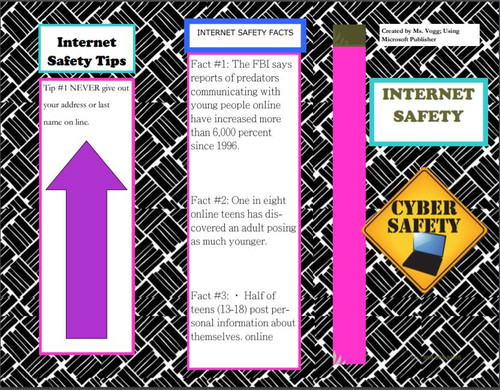 Internet Safety/ Microsoft Publisher/ Evaluating Resources Project ...