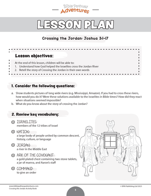 Battle of Jericho Activity Book for Beginners