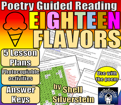 Guided Reading Poetry Bundle: Shell Silverstein (Vol. 2) Question Sets ...