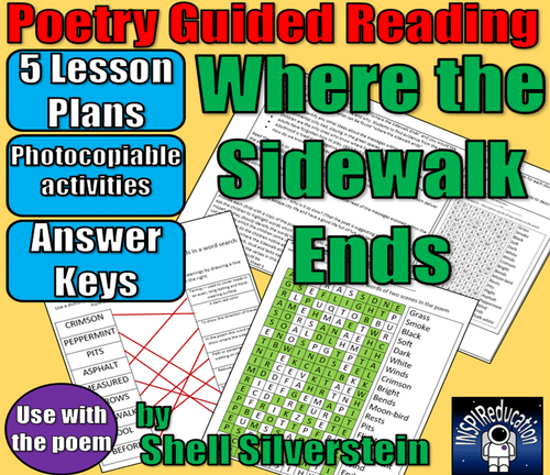 GUIDED READING BUNDLE: POETRY - Shell Silverstein (3 poems, question ...