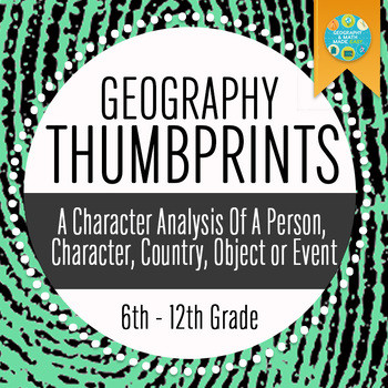 THUMBPRINTS: Character Analysis of a Character, Country, Object, etc