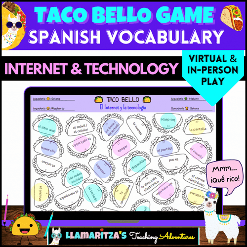 Taco Bello Game: Regular Present Tense - Spanish