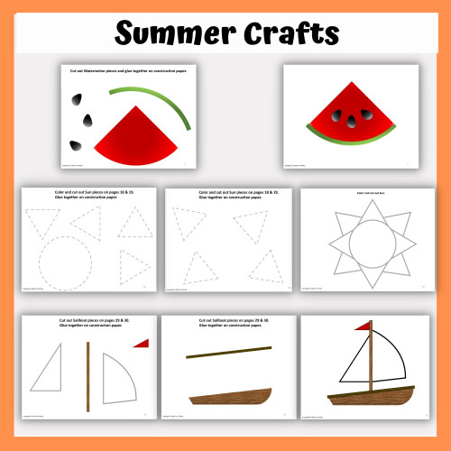 Watermelon Craft | Fruit Craft | Spring and Summer Craft