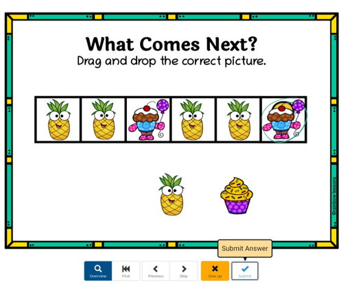 Boom Cards Summer Story Sequencing
