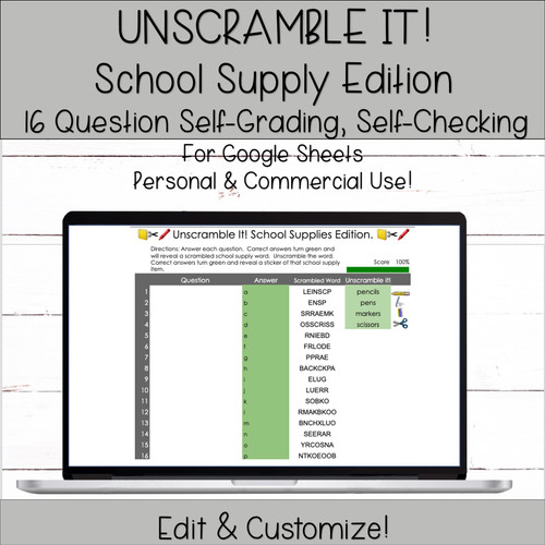 Template for Google Sheets - 12 Question - I Spy Digital Activity ...