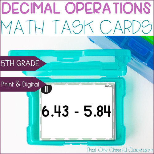 5th Grade Writing, Comparing and Rounding Decimals Place Value Math ...