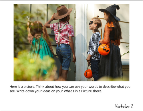 40 "What's in a Photo?" Verbalize Strategy Activities for Reading ...