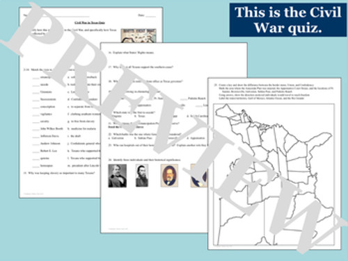 Texas History Civil War Book