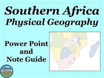 Physical Geography Overview Activity