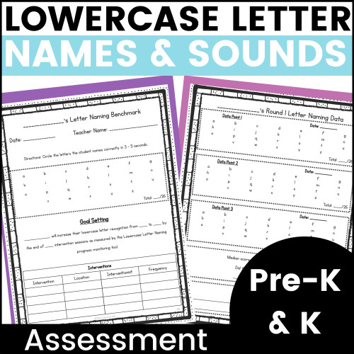 Uppercase Letter Benchmark & Progress Monitoring Assessment for Names ...
