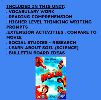 Holes - Novel Study