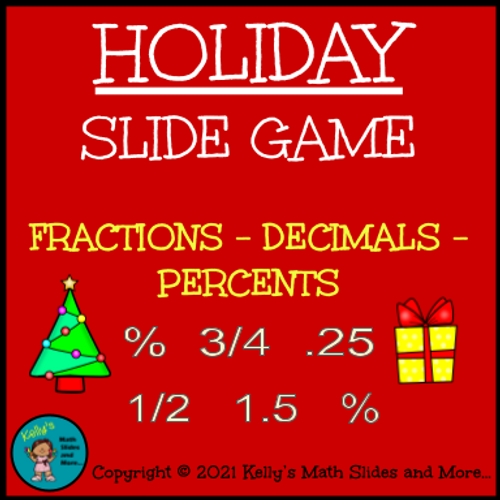 Fractions, Decimals and Percentage Equivalency - Loop Game ("I have ...