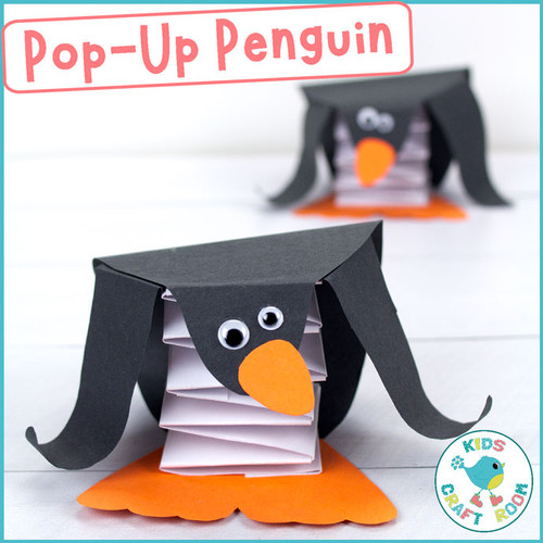 Penguin Hat Craft - Winter Craft - Penguin Craft - Penguin Activity