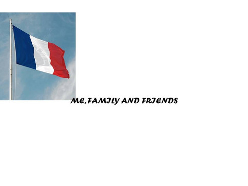 ME, FAMILY AND FRIENDS - Amped Up Learning