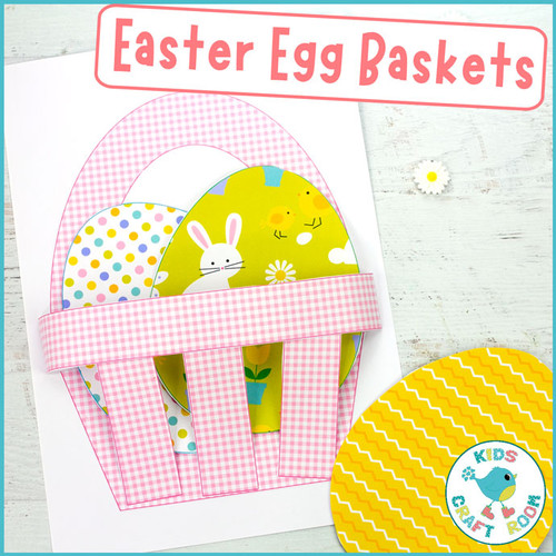 Easter Craft, Printable Name Craft Activities, Easter Egg Basket Craft ...