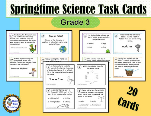 4th Gr Texas TEKS Science Vocabulary Word Wall - Amped Up Learning