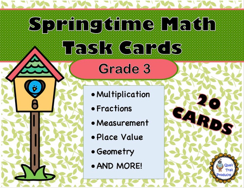 Grade 3 Springtime Science Task Cards