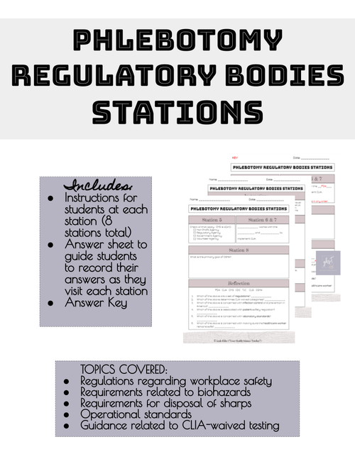 Phlebotomy Equipment Stations