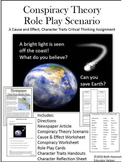 Character Analysis Conspiracy Theory Role Play Game