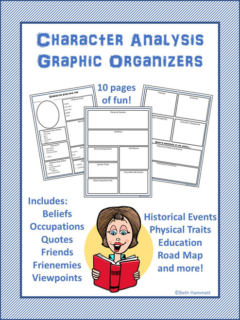 Character Studies Graphic Organizers FREE