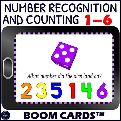Number Recognition and Counting Objects Boom Cards