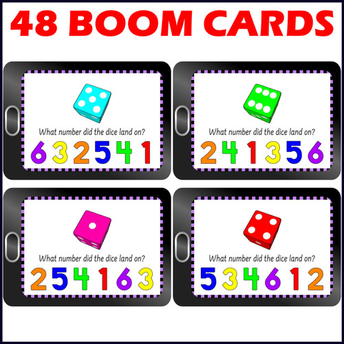 Number Recognition and Counting Objects Boom Cards
