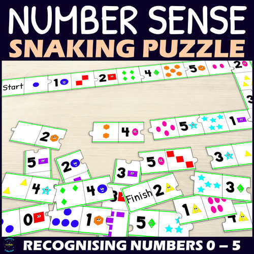 Subitizing Number Sense Math Puzzles (1-20) | Kindergarten Number ...