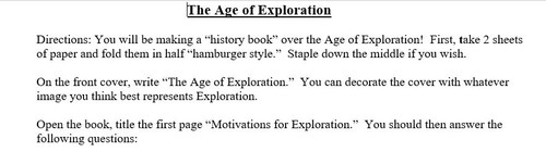Age of Exploration Break In To History Activity - Amped Up Learning