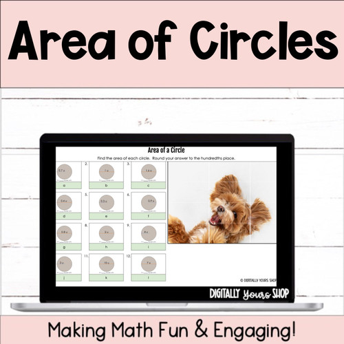 Area of Circles Digital Self-Checking Activity - Amped Up Learning