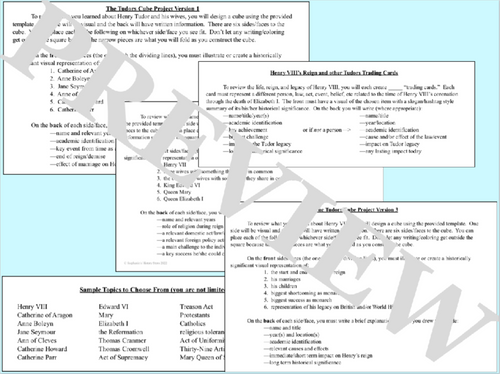 The Tudors Activities Bundle