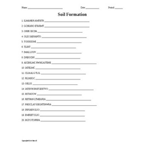 Soil Science Word Search Bundle for an Ag. II Soil Science Course ...