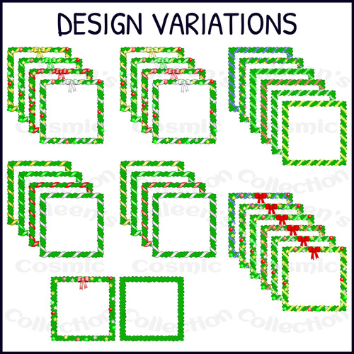 Christmas Borders and GIFs BUNDLE