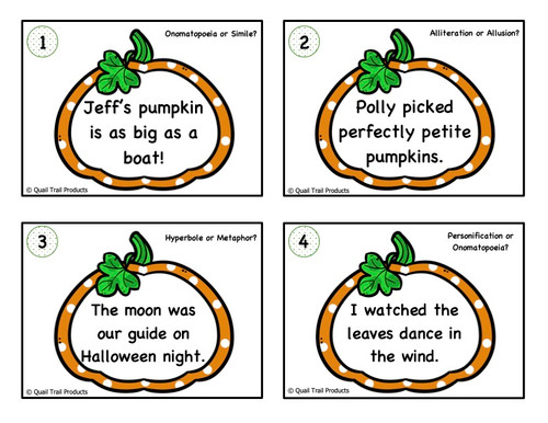 Figurative Language Task Cards | Winter Theme