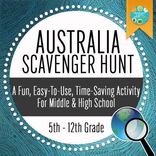 NEW! GEOGRAPHY, ASIA SCAVENGER HUNT